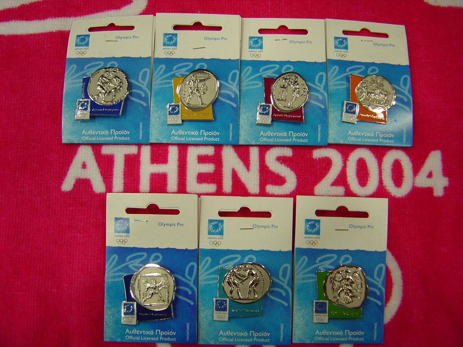 ANCIENT COINS SET OF 7 ATHENS 2004 OLYMPIC PINS | eBay