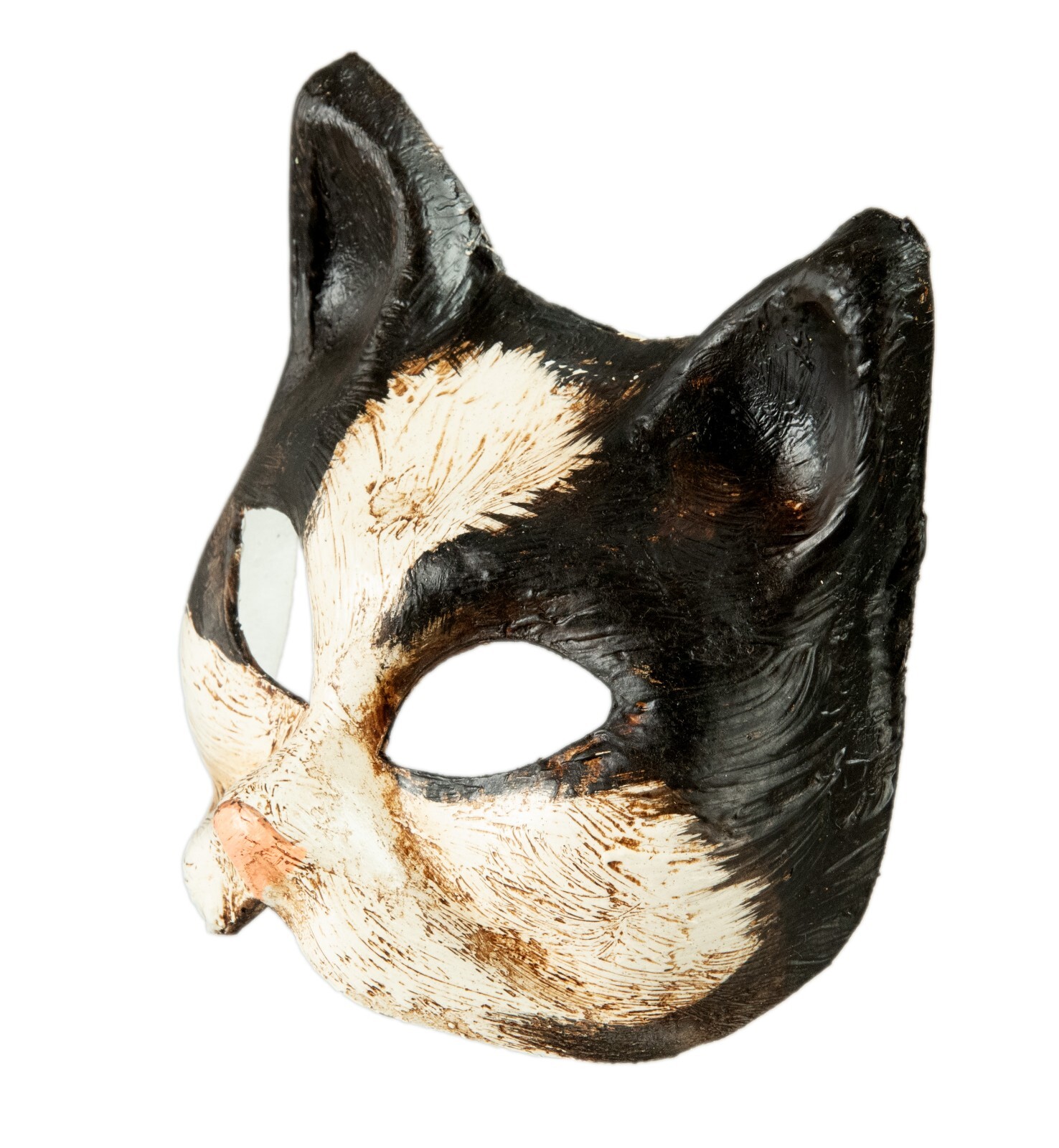Mask from Venice Cat Bobtail Black Miniature IN Paper Mache ...