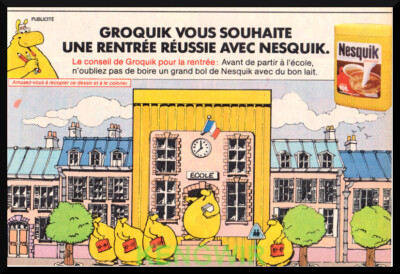 PUBLICITE GROQUIK Vintage 1980 NESQUIK PUB / AD | eBay