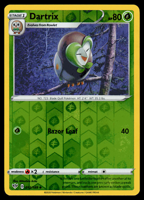 Pokemon Card - SWSH - Darkness Ablaze Datrix 012/189 Reverse Holo - NM ...