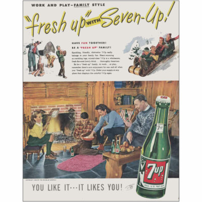 1946 7Up: Fresh Up with Seven Up, Play Family Style Vintage Print Ad | eBay