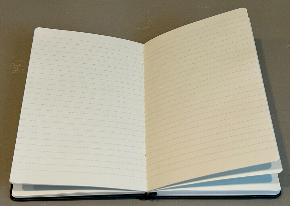 Amazon Basics Classic Lined Notebook, Black, 240 Pages, 5 in x 8.25 in ...