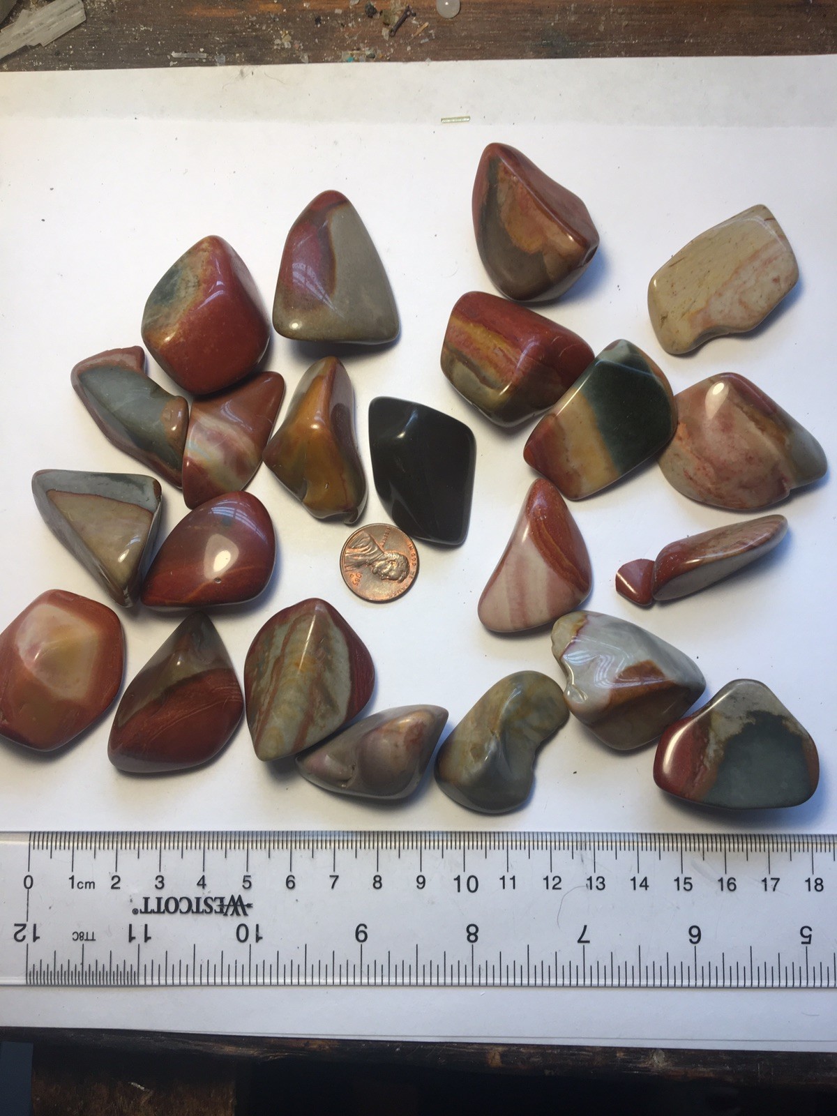1lb Wholesale Tumbled Polychrome Desert Jasper Polished Stone Crystals ...