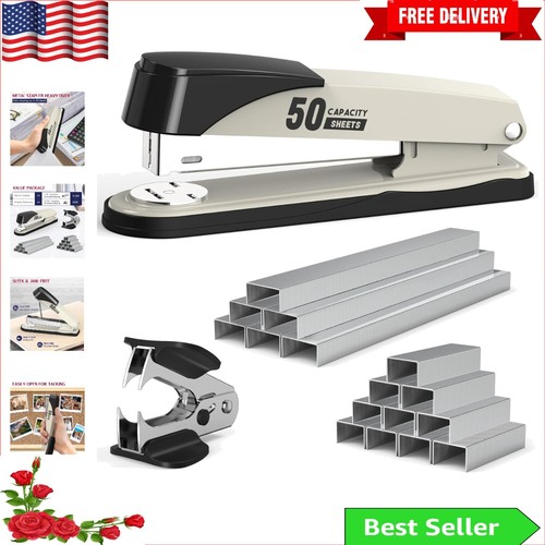 Versatile Full Strip Stapler Set with Non-Slip Base - Office Stapler ...