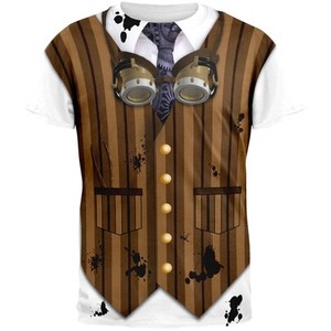 Halloween Steam Punk Engineer Costume All Over Adult T-Shirt | eBay