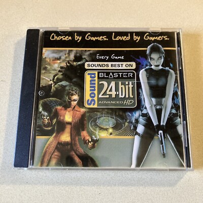 Sound Blaster Demo Disc 24 Bit Chosen By Gamers VTG Soundtrack Game CD ...
