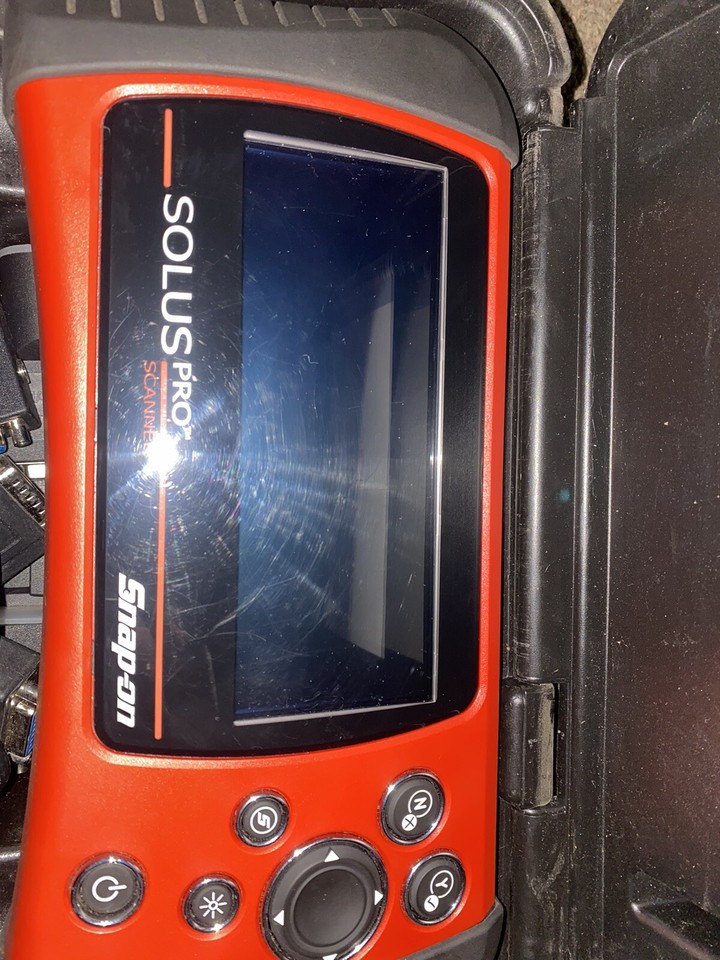 SNAP ON SOLUS PRO DIAGNOSTIC SCANNER 15.2 PLUGS KEYS CABLES BATTERY ...