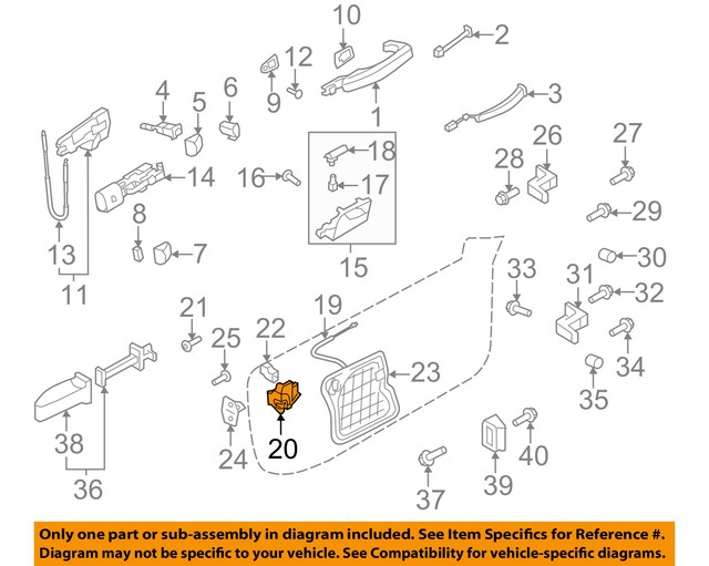 2012 Audi A5 Front Left Door Lock Actuator 8J1837015D for sale online ...