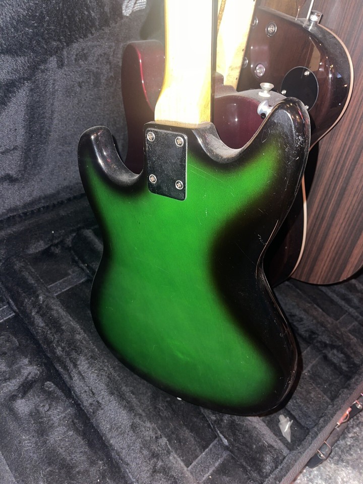 VINTAGE TEISCO DEL RAY ELECTRIC GUITAR FLOWER PICKGUARD E-220 Green ...