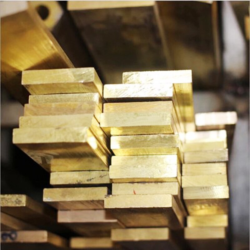 1Pcs L/500mm H59 Brass Flat Plate Bar Strip Thick 5/6/8/10mm Solid ...