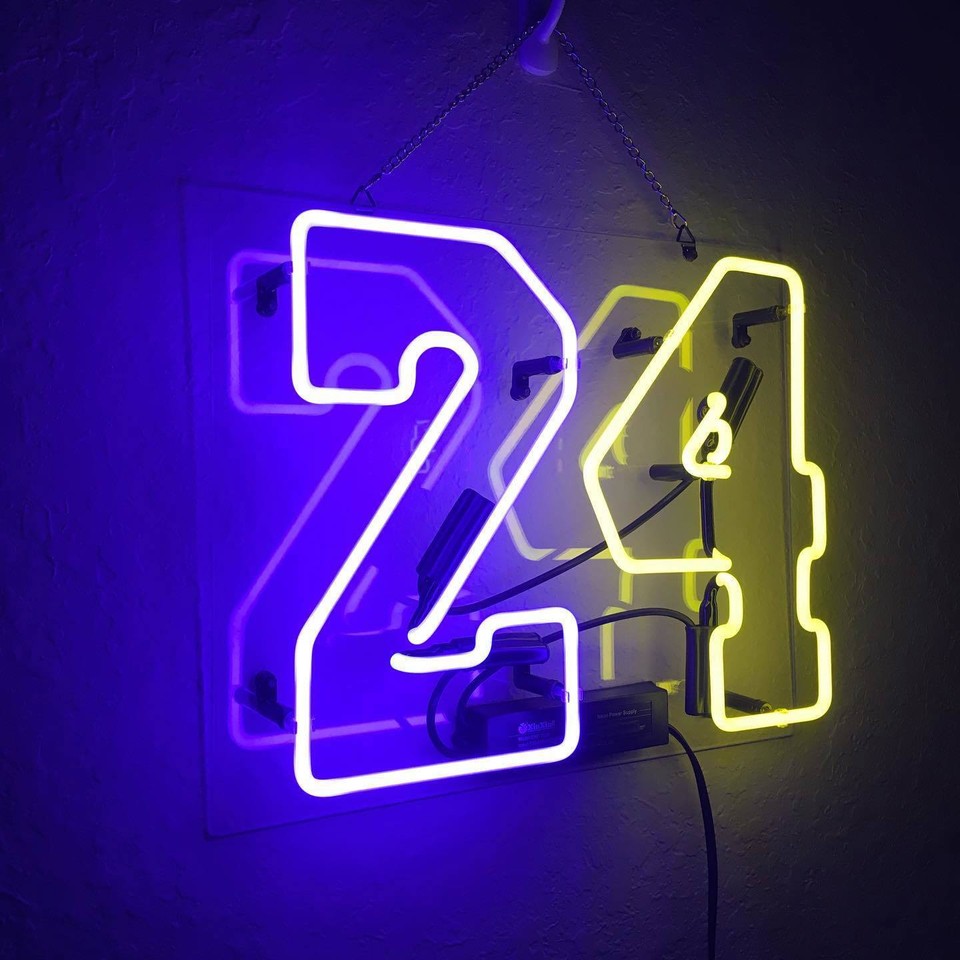14"x10" Kobe 24 Acrylic Neon Sign Light Lamp Beer Visual Decor Bar L588 ...