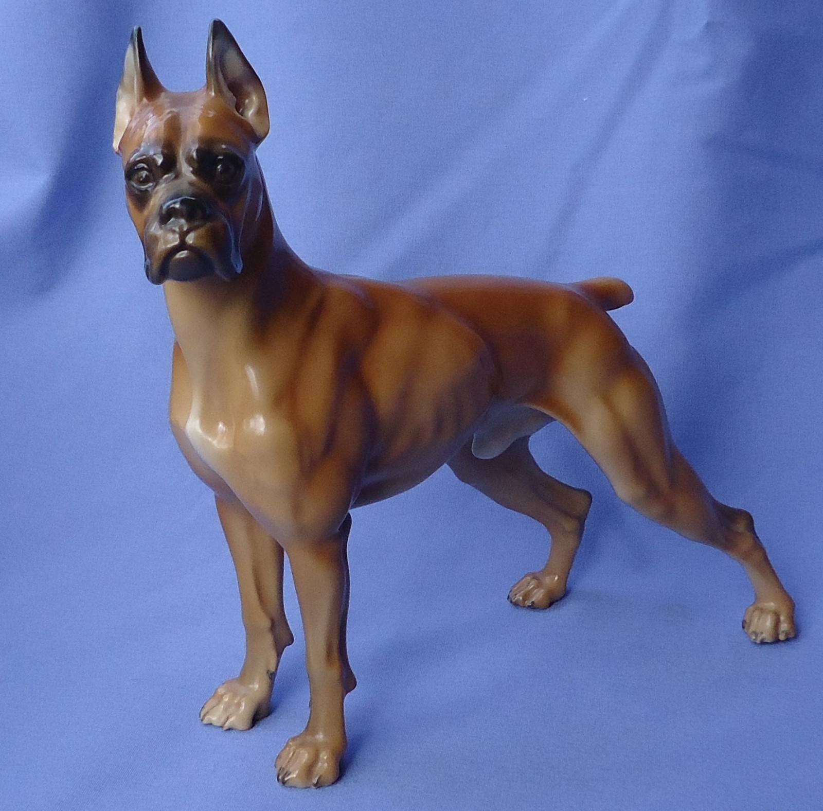 BOXER ROSENTHAL ESCHENBACH 8" KARNER GERMANY DOG FIGURINE marked 1940s ...