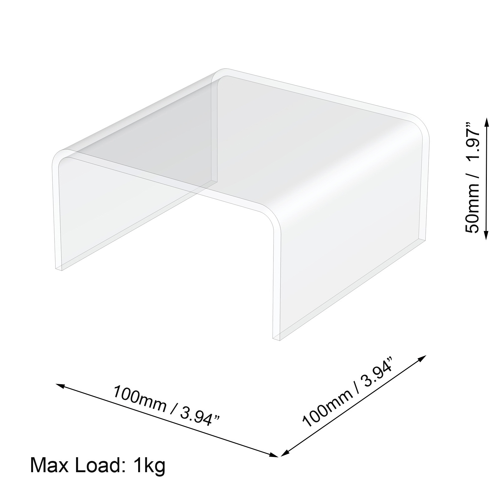 Acrylic Display Shelves Risers Plinths Stands for Collectables Items ...