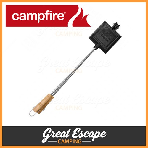 Campfire Cast Iron Jumbo Jaffle Iron Single Sandwich Toaster Camping ...
