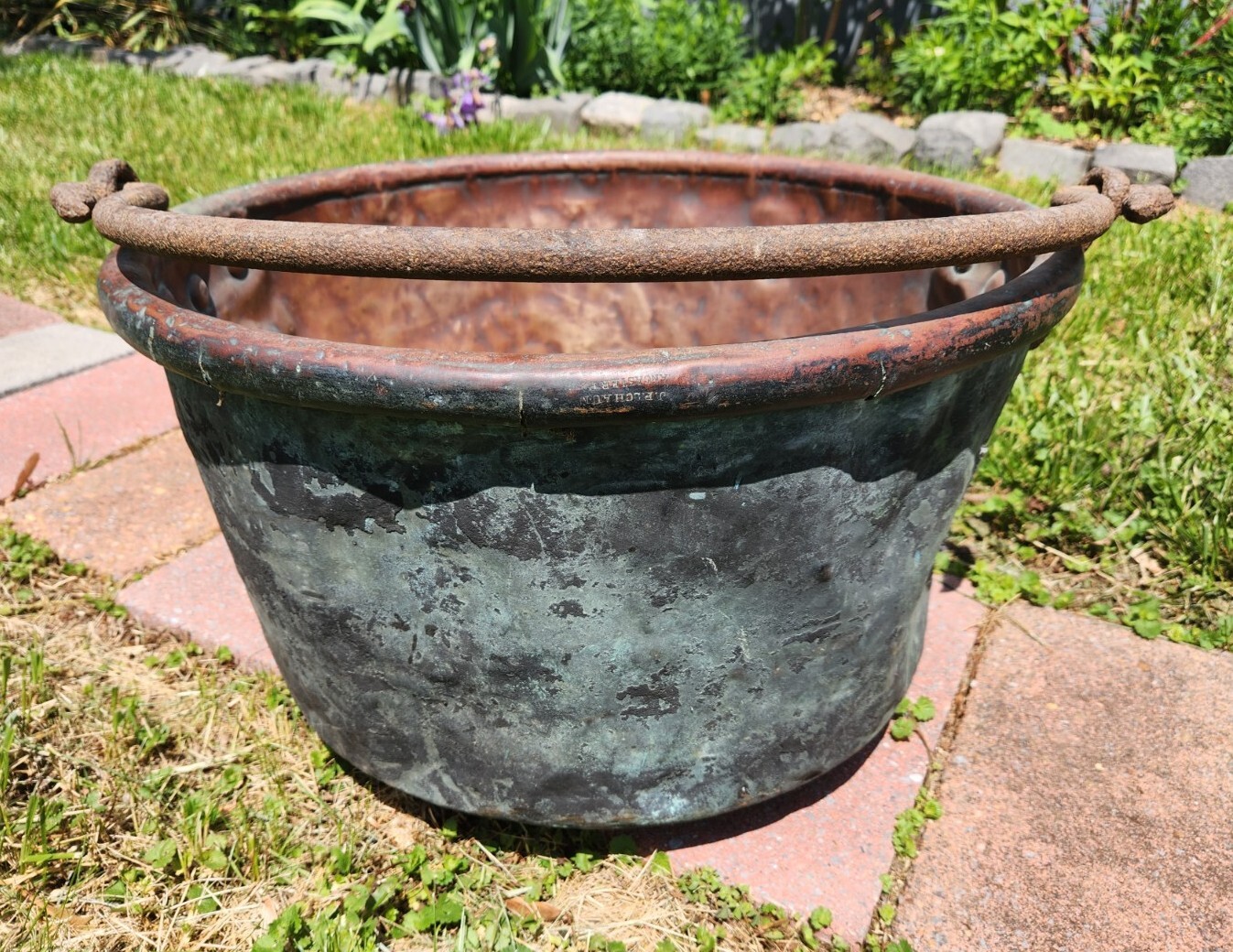 RARE Antique JP Schaum Pennsylvania Copper Apple Butter Kettle Cauldron ...