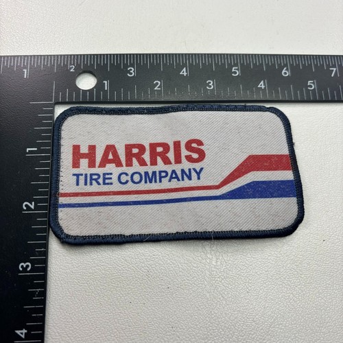 Vtg Recycled / Recovered HARRIS TIRE COMPANY Advertising Uniform Patch ...
