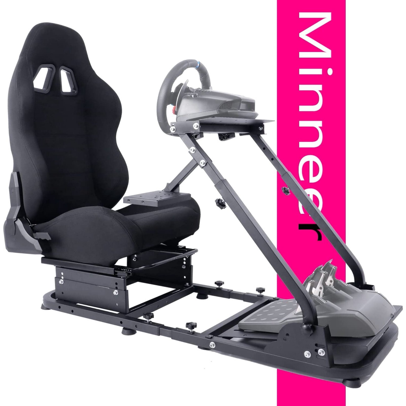 Minneer Foldable Racing Sim Cockpit Fit Logitech G29 G920 Steering ...