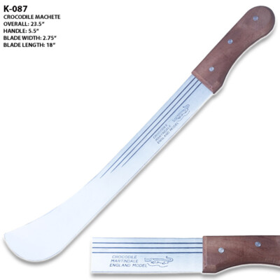 Crocodile Machete with Sheath | eBay