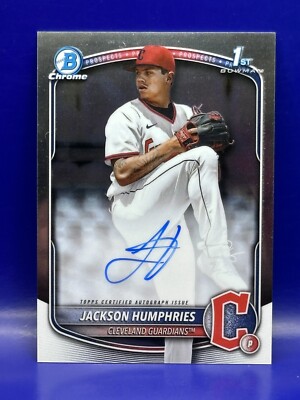 2025 Bowman Chrome Prospect Jackson Humphries Bowman 1st Auto Autograph ...
