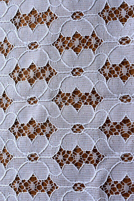 WHITE FLORAL LACE OPEN WEAVE SHEER 100% POLYESTER FABRIC BY THE YARD | eBay