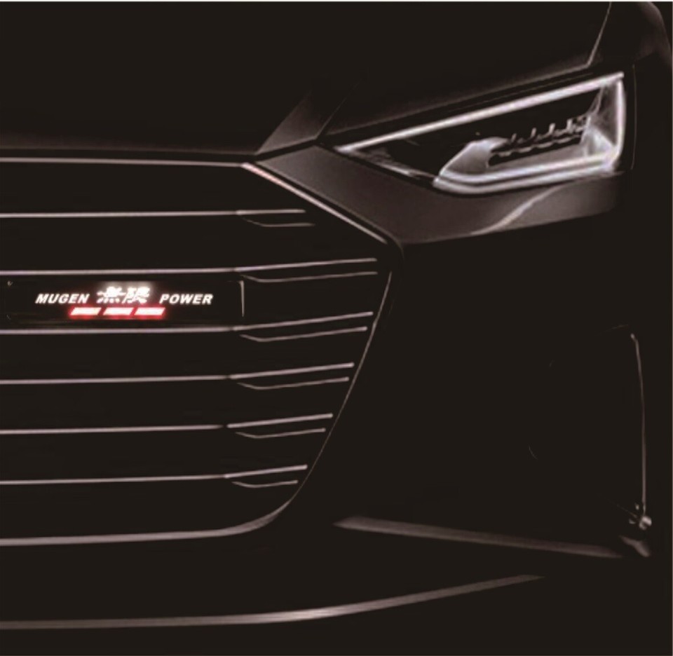 1Pcs JDM Mugen Power LED Light Car Front Grille Badge Illuminated Decal ...