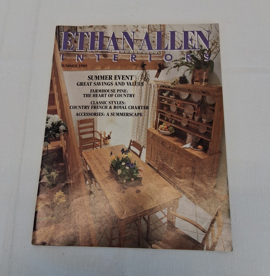 VTG 1988 Ethan Allen Interiors Sales Events Catalogs Spring, Summer ...