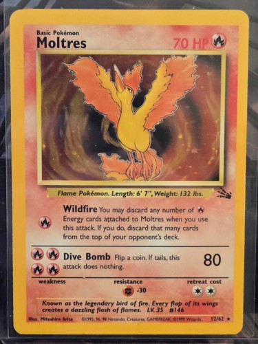 Moltres 12/62 Fossil Holo Rare Pokemon Card 12/62 | eBay