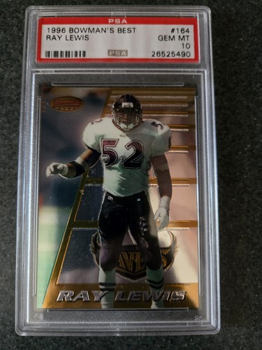 1996 Bowman's Best - Atomic Refractor #164 Ray Lewis (RC) PSA 10 | eBay