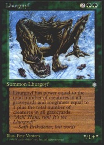 Moderate Play, English MTG Regular Lhurgoyf Ice Age Magic the Gathering ...