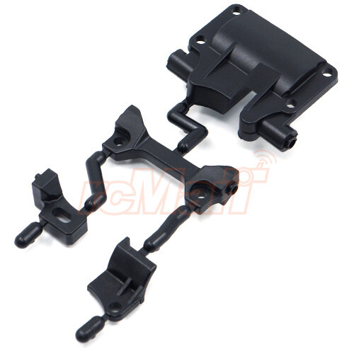 Overdose XEX Vspec Gear Case & Belt Tensioner Mount Set Black #OD2197 ...