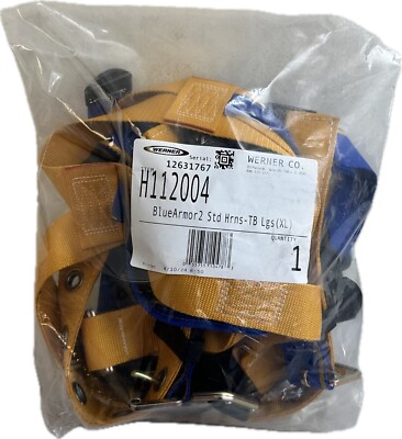 Werner H112004 BlueArmor2 Standard Full Body Harness with TB legs XL ...