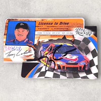 Terry Labonte autographed NASCAR LEGEND card 2002 PRESS PASS TRACKSIDE ...
