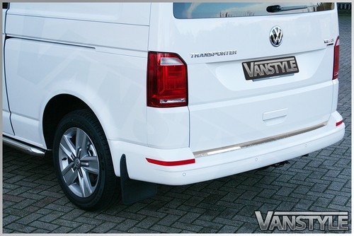 FOR VW T6 T6.1 TRANSPORTER 15> 1PCS TAILGATE TRIM LINE STAINLESS CHROME ...