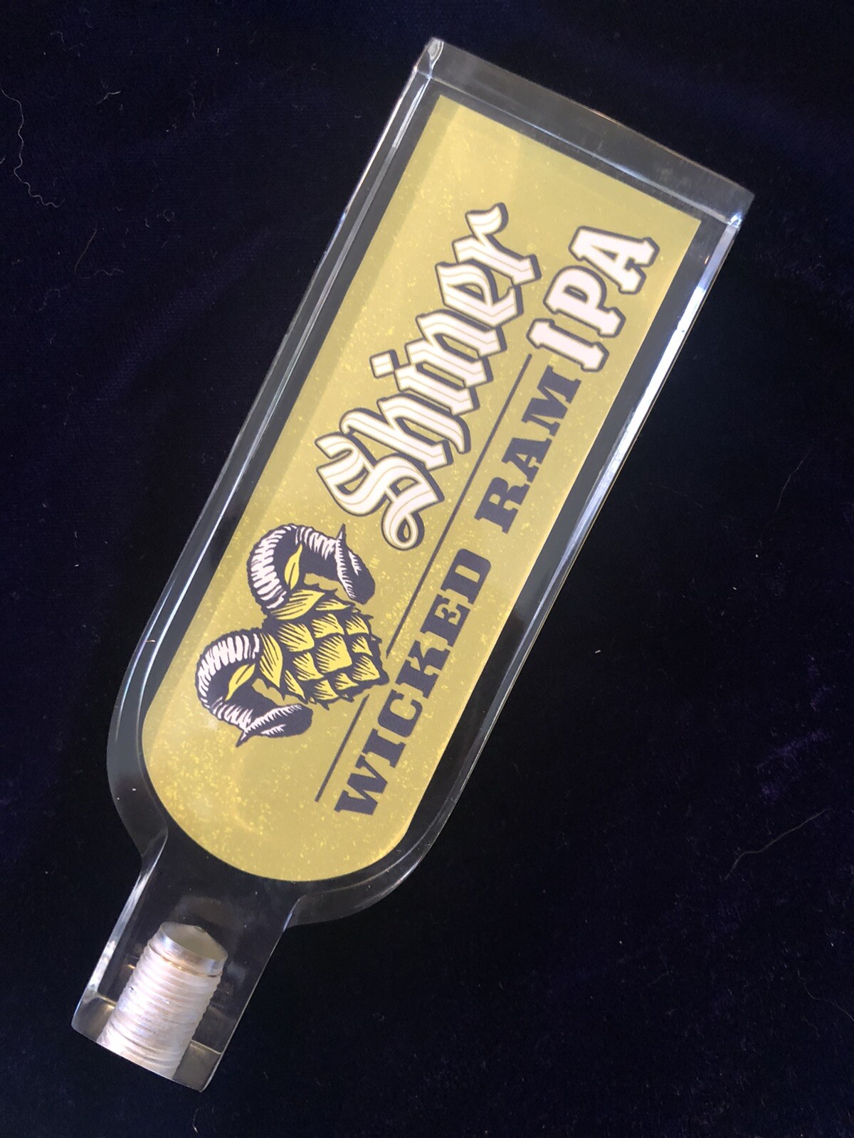 Shiner IPA Wicked Ram Acrylic Shotgun Tap SWR15TH015 🤑FS&H🤑 | eBay