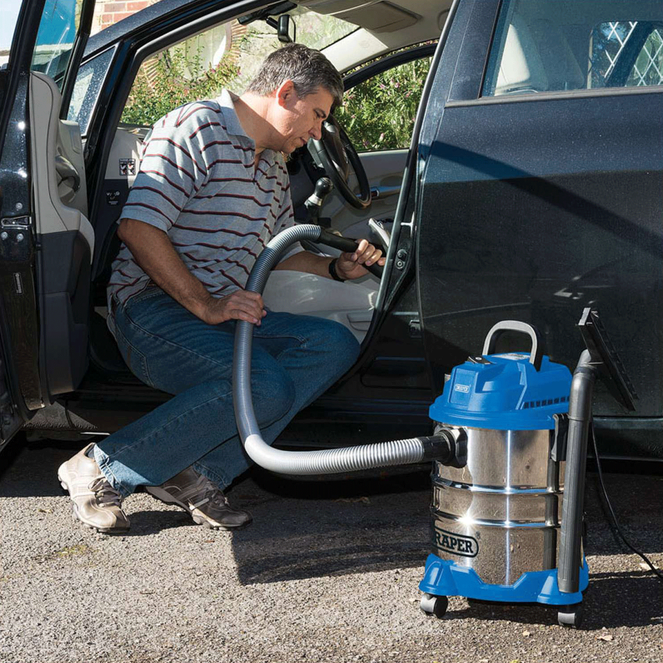 Draper 1250W Wet & Dry Vacuum Cleaner 20L | Blower | Home Car Workshop ...