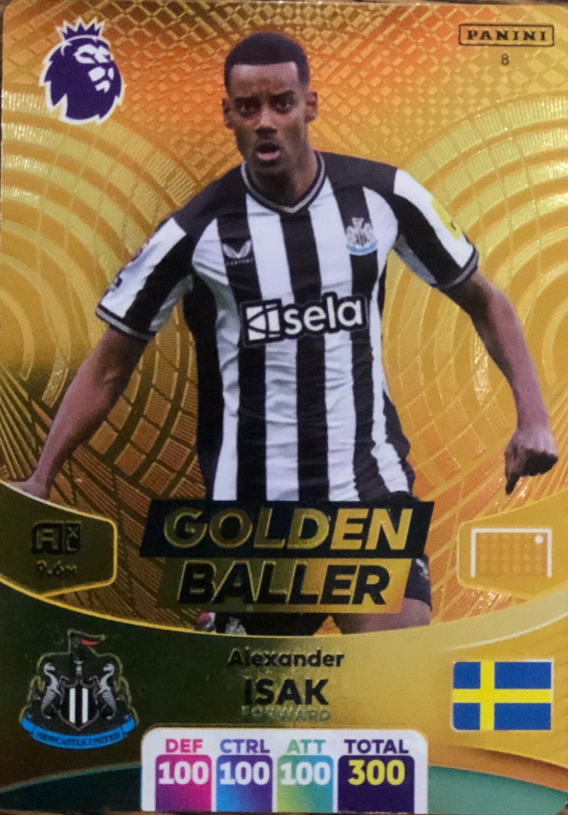 Alexander Isak Golden Baller 2023-2024 Panini football card [mint or ...