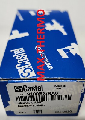 HM2 CASTEL HOT GAS SOLENOID VALVE COIL 230VOLT 9100EX/RA6 | eBay Australia