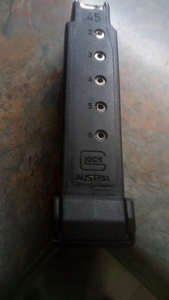 Glock 36 .45 ACP Factory 6 Rd Mag USED | eBay