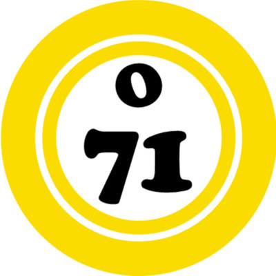 O 71 O71 Bingo Ball - 3 Pack Circle Stickers 3" x 3" - Hobby Number ...