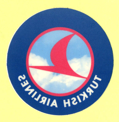 Turkish Airlines LOGO Glass Label Sticker | eBay