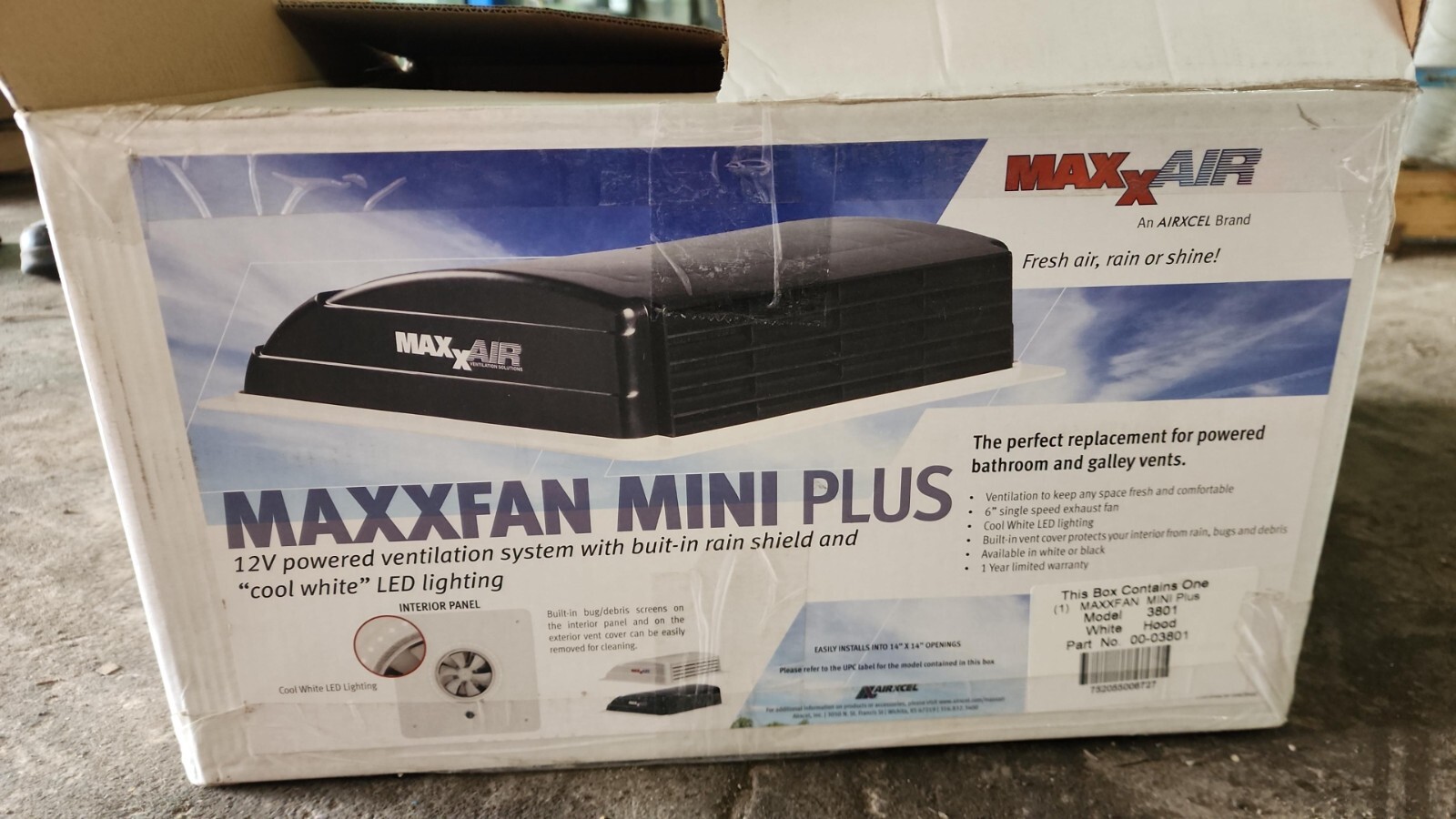 MAXXAIR Maxxfan Mini Plus Vent 6" Single Speed Exhaust Fan | eBay