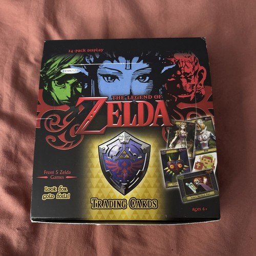 The Legend of Zelda Trading Card Lot with Display Box, Pin, and Poster ...