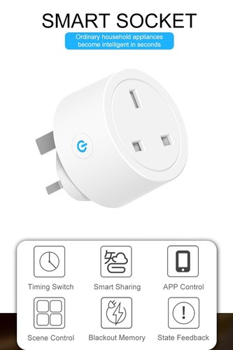 Wireless Smart Plug WiFi Bluetooth Sockets Power Socket for Google Home ...