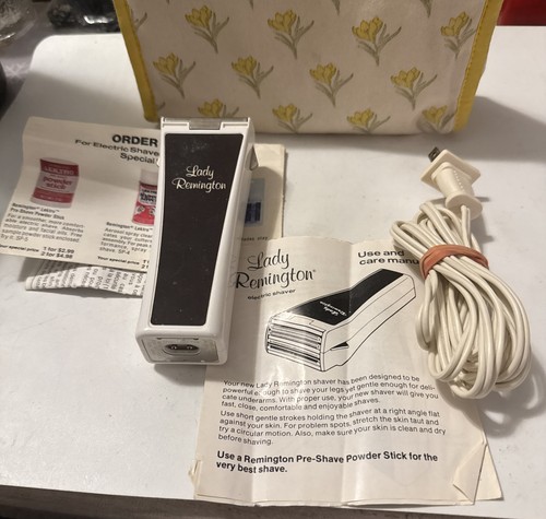 Vintage Lady Remington Model 6M2L-1 Electric Shaver W/papers, Manual ...