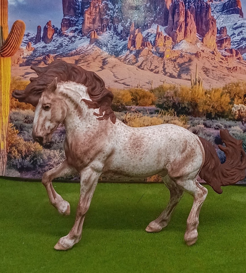 Breyer Custom Stablemate Fireheart Varnish Roan | eBay