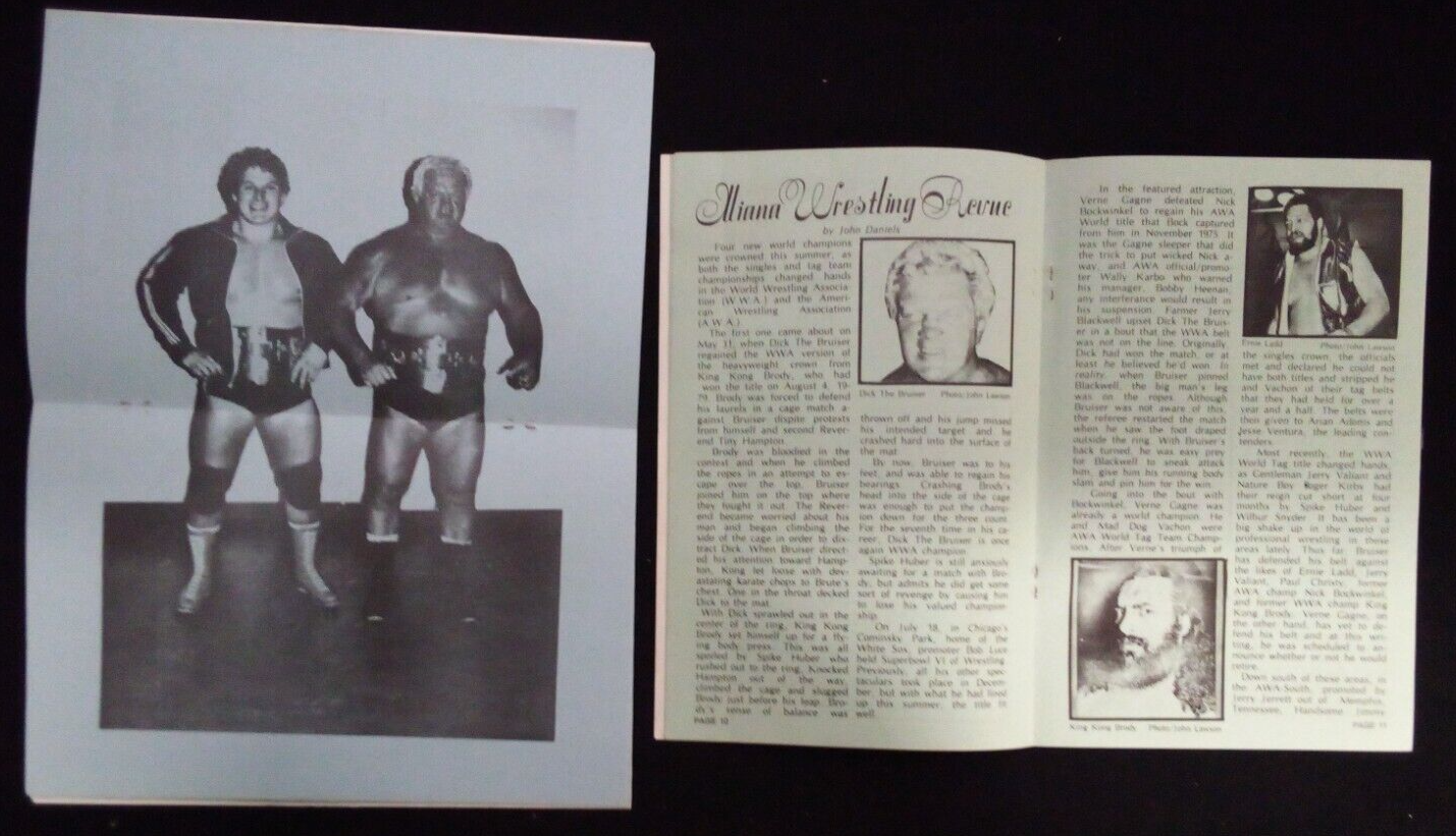 2 VTG 1980 ATOMIC DROP SPIKE HUBER FAN CLUB MAGAZINES WRESTLING WWE WWF ...