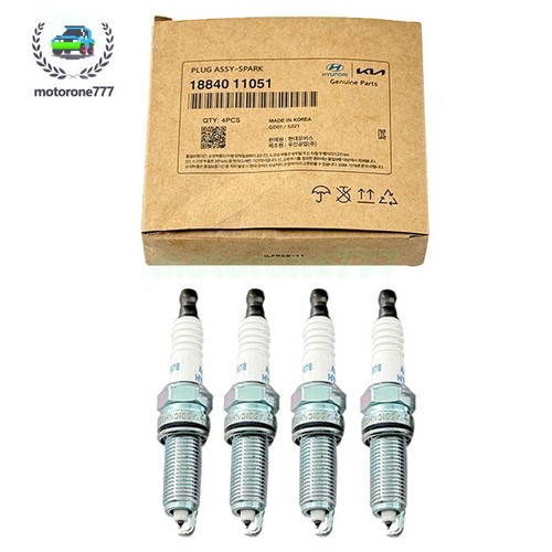 4Pcs Spark Plug Assembly For Hyundai Santa Fe Kia Fia 500X 2.4L 00-17 ...