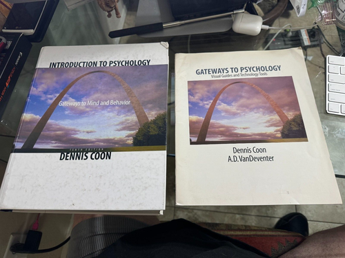 Lot of 2 Books - Intro & Gateways to Psychology 10e Dennis Coon & A.D ...