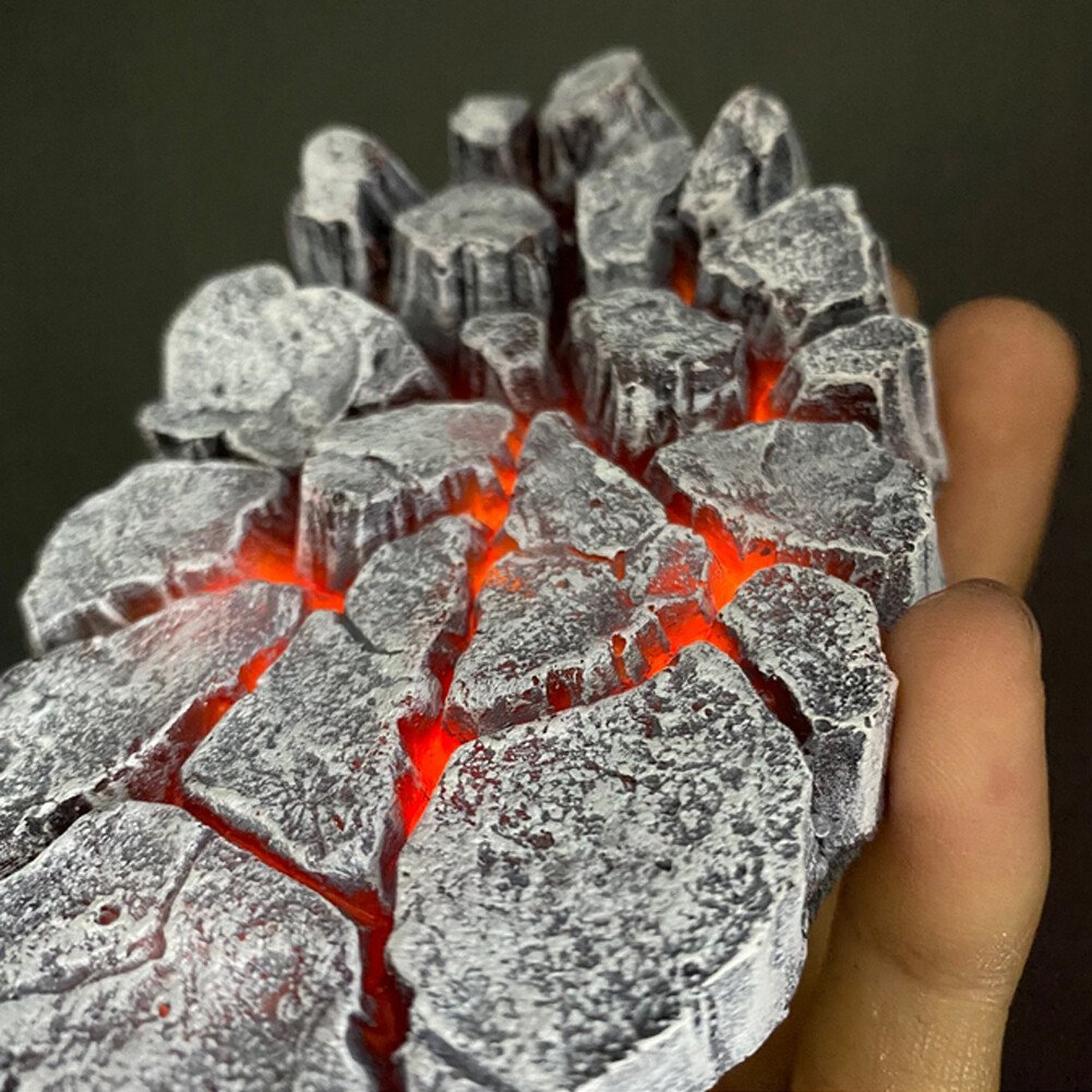 Resin Magma Battle Scene Model Toy Stand Base Accessory for Anime ...