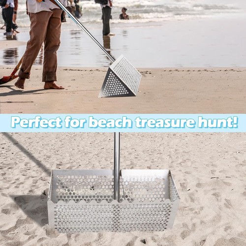 Sand Fleas Rake Set,Detachable 47 Inches Long Handle,Includes 1pcs ...